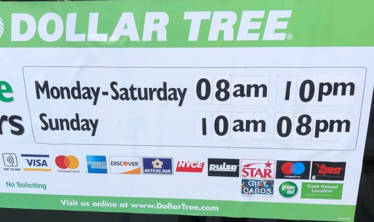 Accepted Payment Methods at the Discount Store Dollar Tree